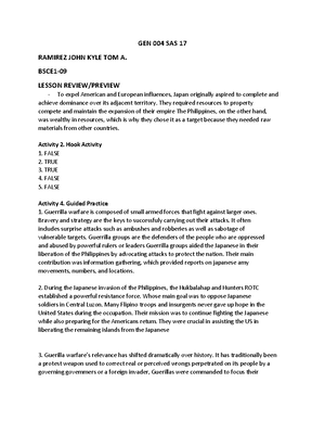 GEN 003 SAS 14cscdsvsd - GEN 003: SCIENCE, TECHNOLOGY AND SOCIETY ...