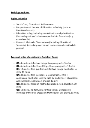 Sociology 20 mark question - Families and Households - Item D Feminist ...