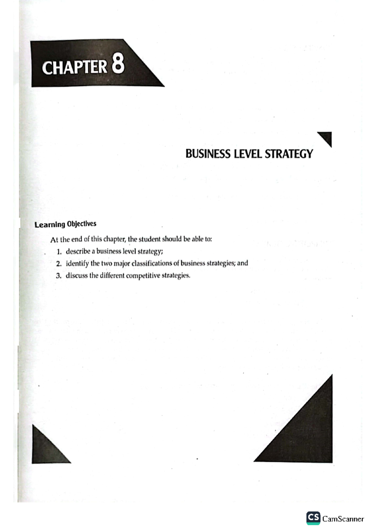 Chapter 8 Business Level Strategy - Basic Accounting - Studocu