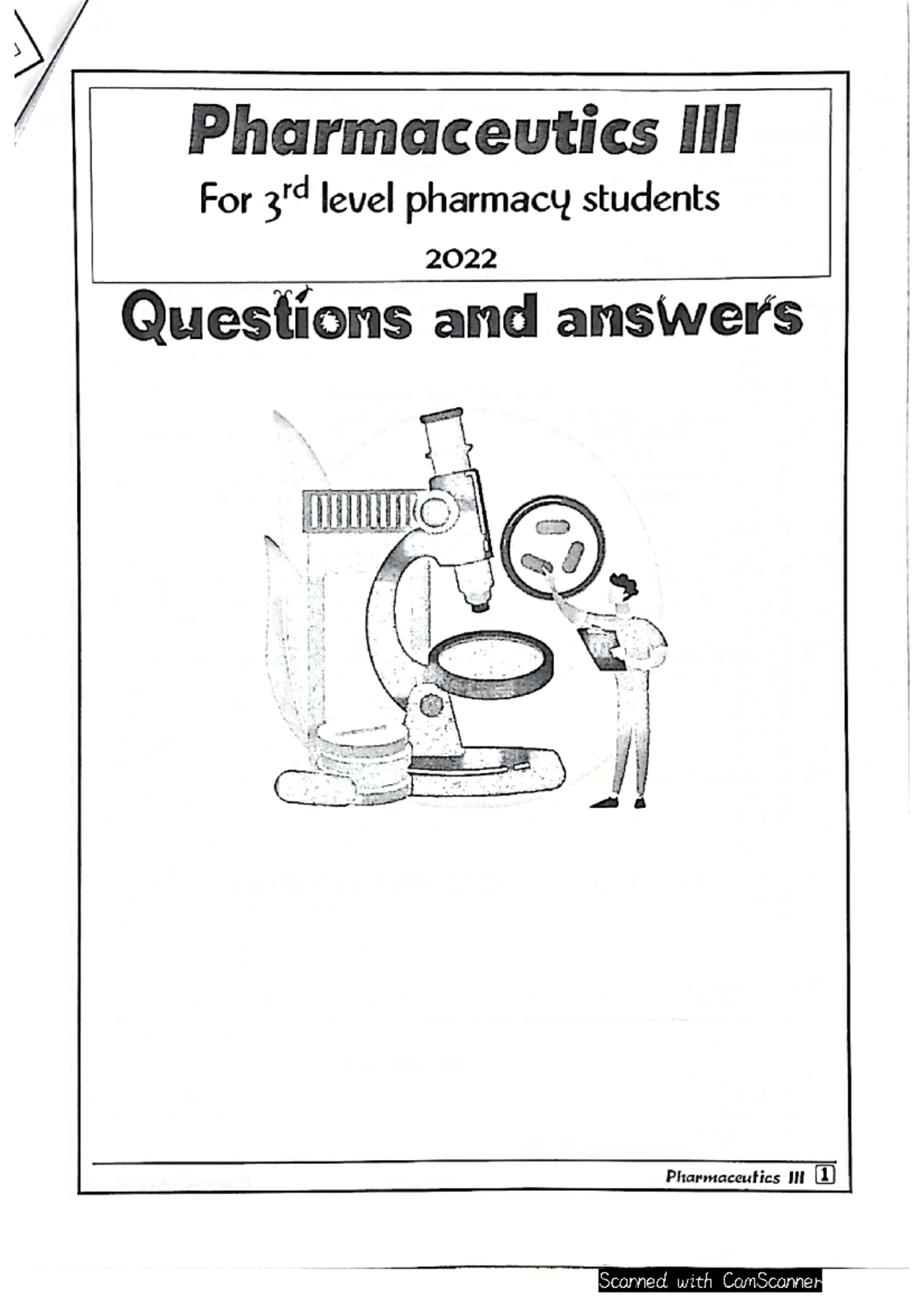 Final Qs 2 - Pharmaceutical Organic Chemistry III - Studocu