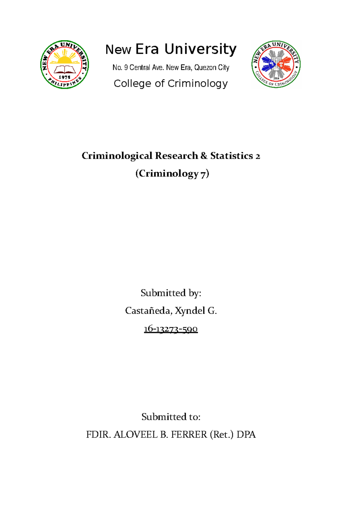 Castañeda - To fulfill our thesis - New Era University No. 9 Central ...