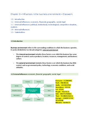 Chap 1 - Role of Business - classwork - Chapter 1 – Role of Business – Classwork 1 ...