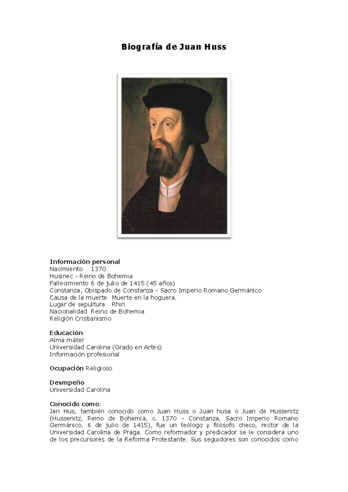 Biografiadejuanhuss - Estoy en una situación - Biografía de Juan Huss ...