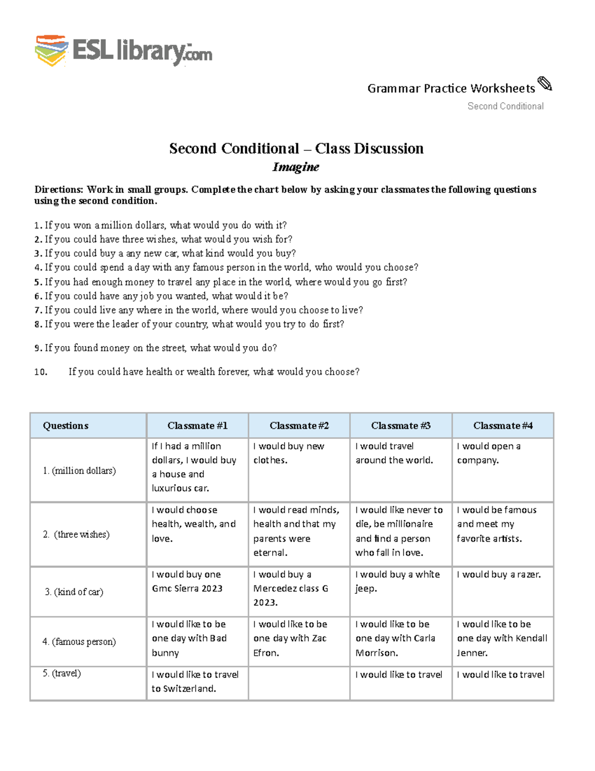 Actividad 9 - Activity 9 correcta - Grammar Practice Worksheets Second ...