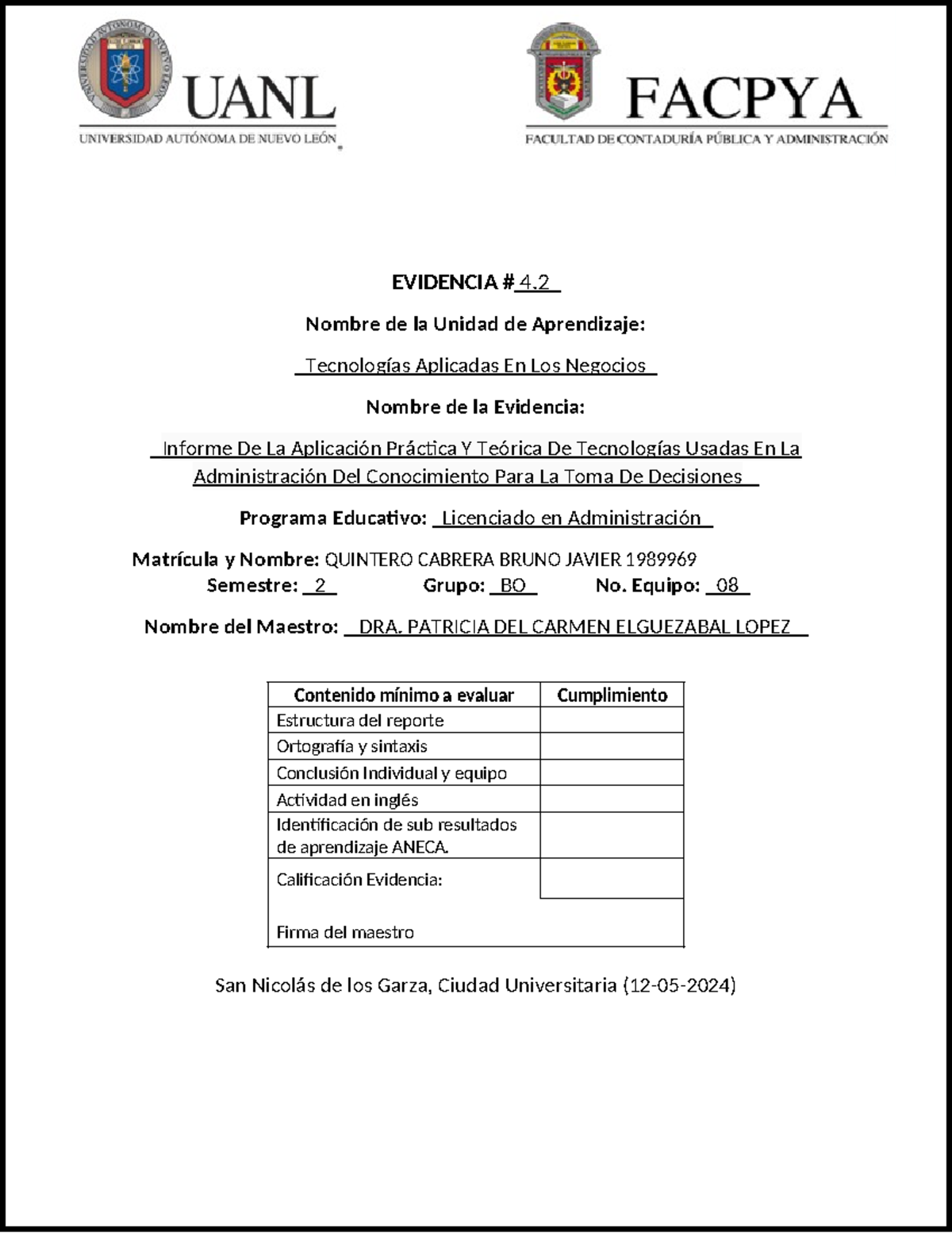 Powe Bi (1) 1 - Tarea de power bi - EVIDENCIA # 4_ Nombre de la Unidad de Aprendizaje ...