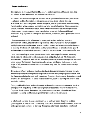 Lifespan Development-7 - Lifespan Development 7 cognitive development ...