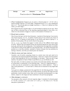 Practice-sheet 1 - practice sheet - Design and Analysis of Algorithms ...