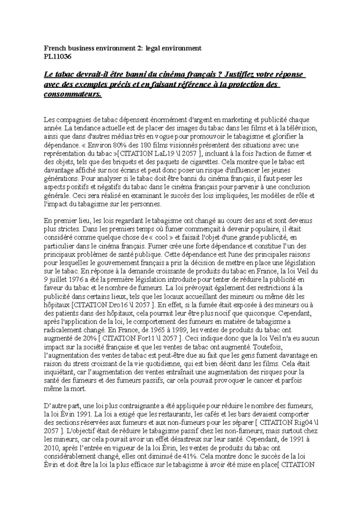 PL11036 - The business environment in France - French business ...