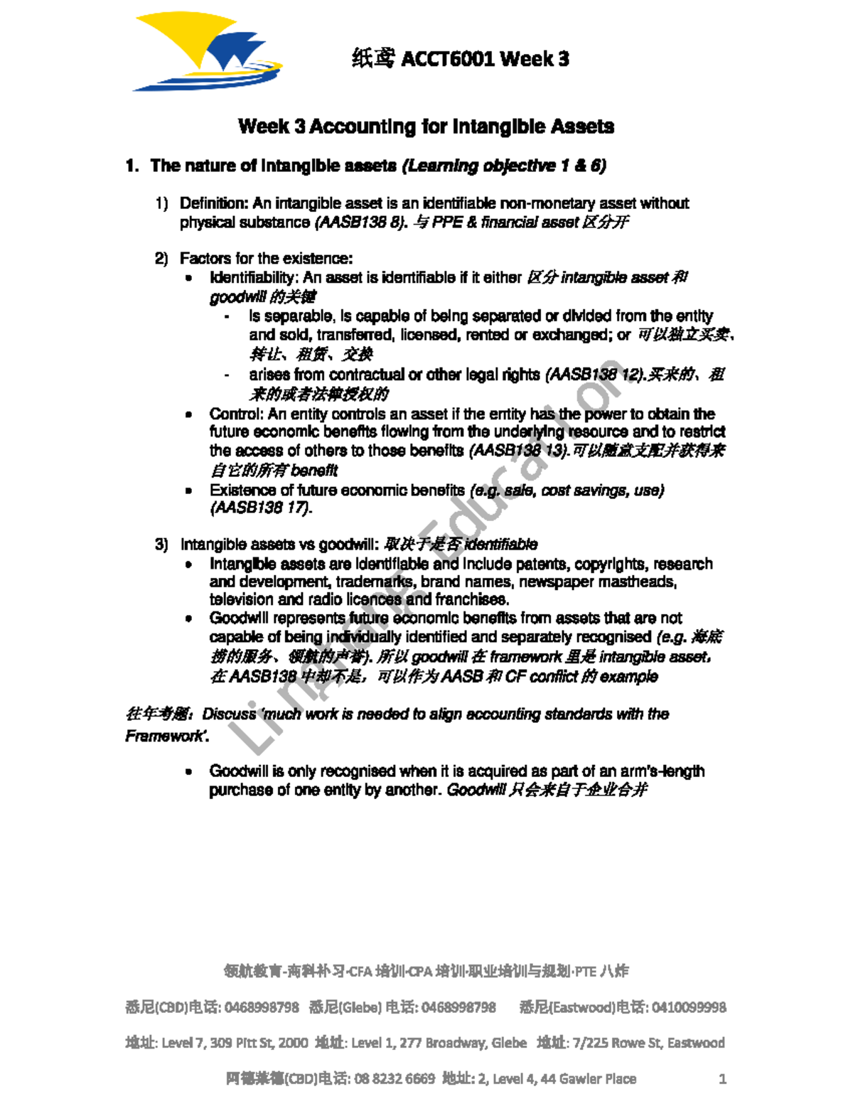 ACCT6001 23S2 Week 3-4 - management accounting - ACF3200 - Studocu