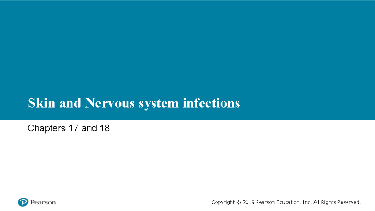 BMS 90 - Lecture 16 Skin and Nervous system infections - BMS 90 - LIU ...