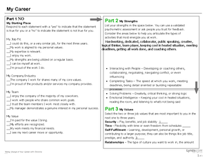 Career Development Chapter summary CH 4 Casve (1) - Chapter Summary ...
