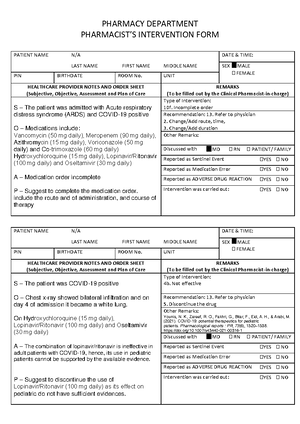Hospital-ppharmacy-Manual - Year level: Date ACTIVITY 1 ORGANIZATIONAL ...