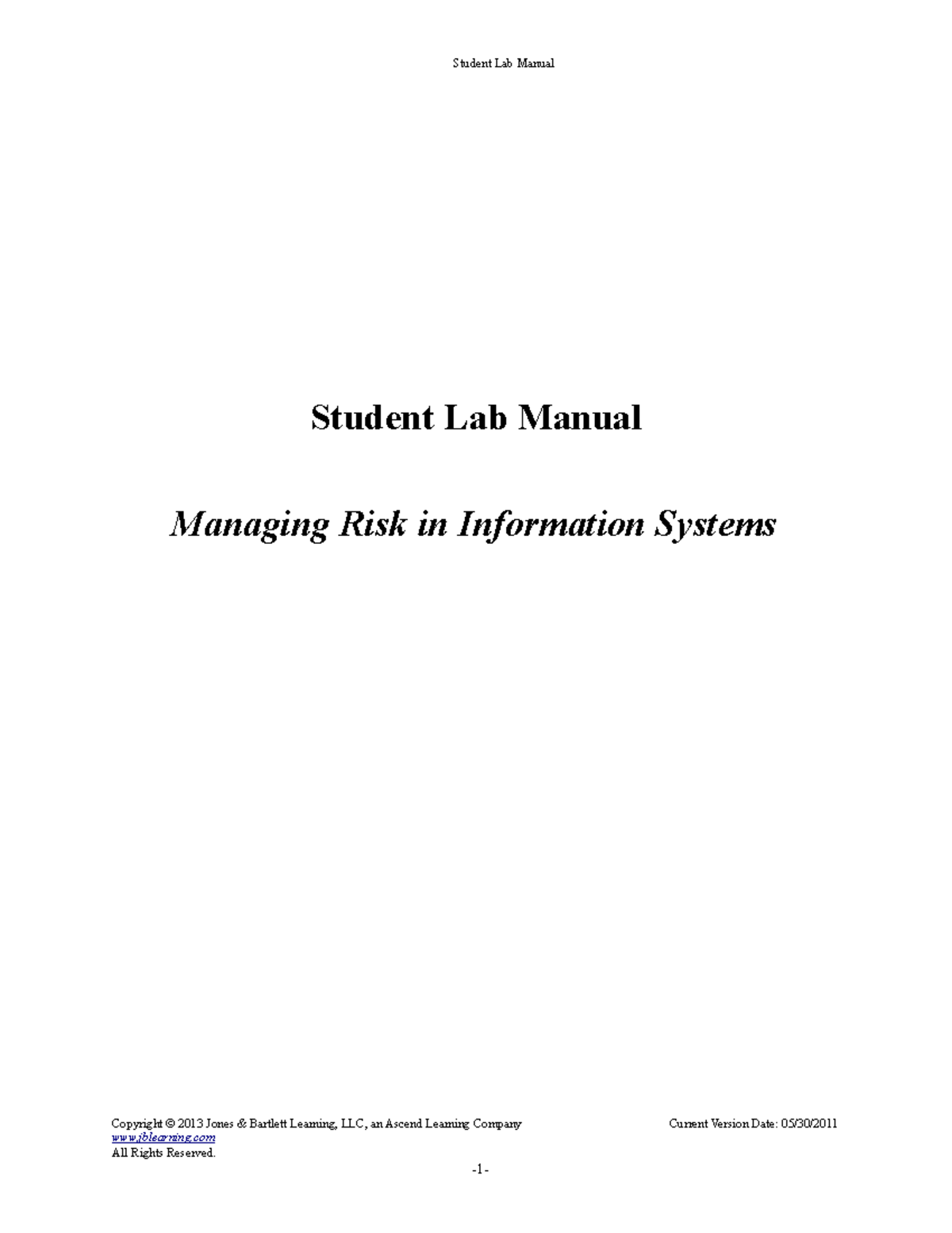 Gibson Student Lab Man 2013 - Student Lab Manual Copyright © 2013 Jones ...