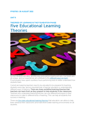 [Solved] Conclusion on the evaluation of knowledge of foundation phase ...