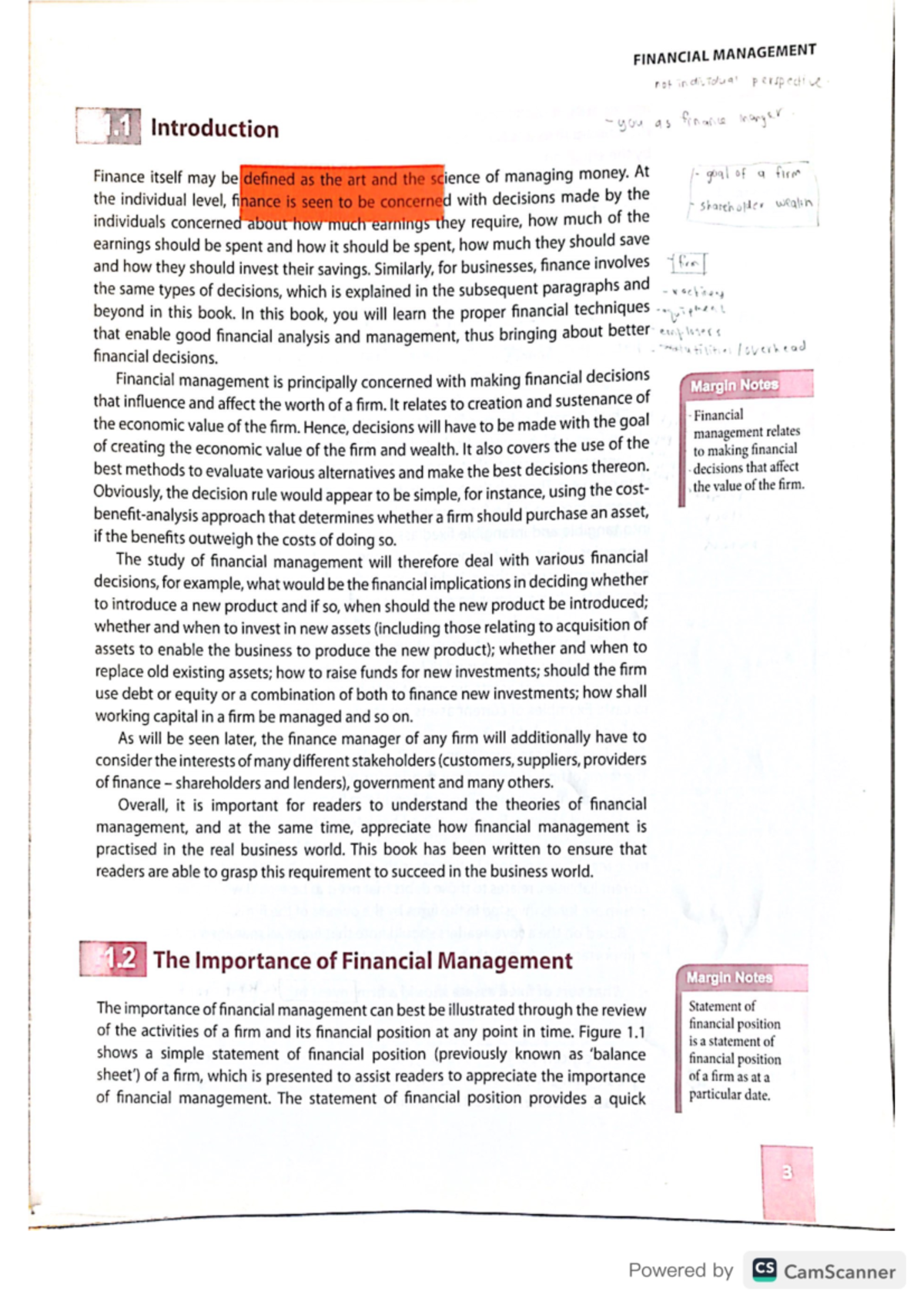 FM - Chap 1 - this is notes for financial management - Financial ...