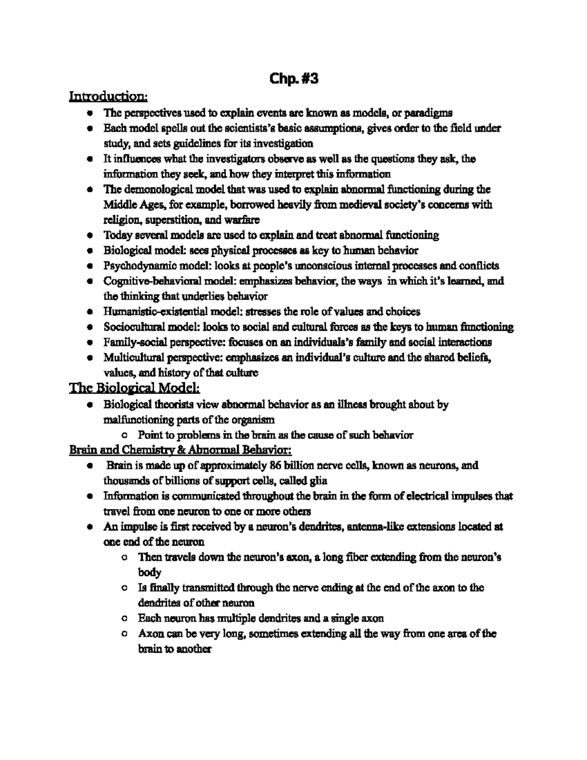 Chp. #3 Notes - PSYC4313 - Studocu