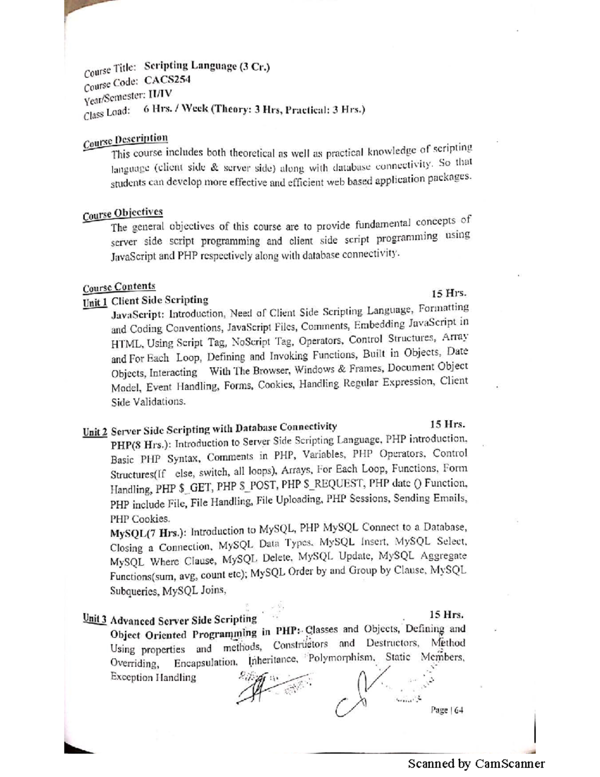 Syllabus - Computer Application - Scanned by CamScanner Scanned by CamScanner - Studocu