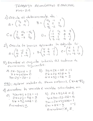 Gu Ã­a ejercicios 2 Ã¡lgebra lineal ii 2024 - Introducción Al Álgebra - UNIVERSIDAD CATÓLICA DE ...