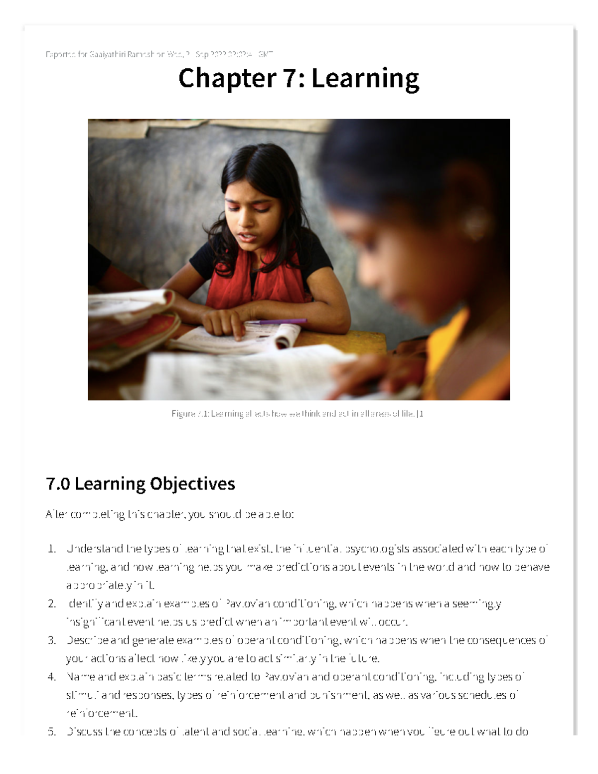 Module 7 - notes - PSY1101 - uOttawa - Studocu