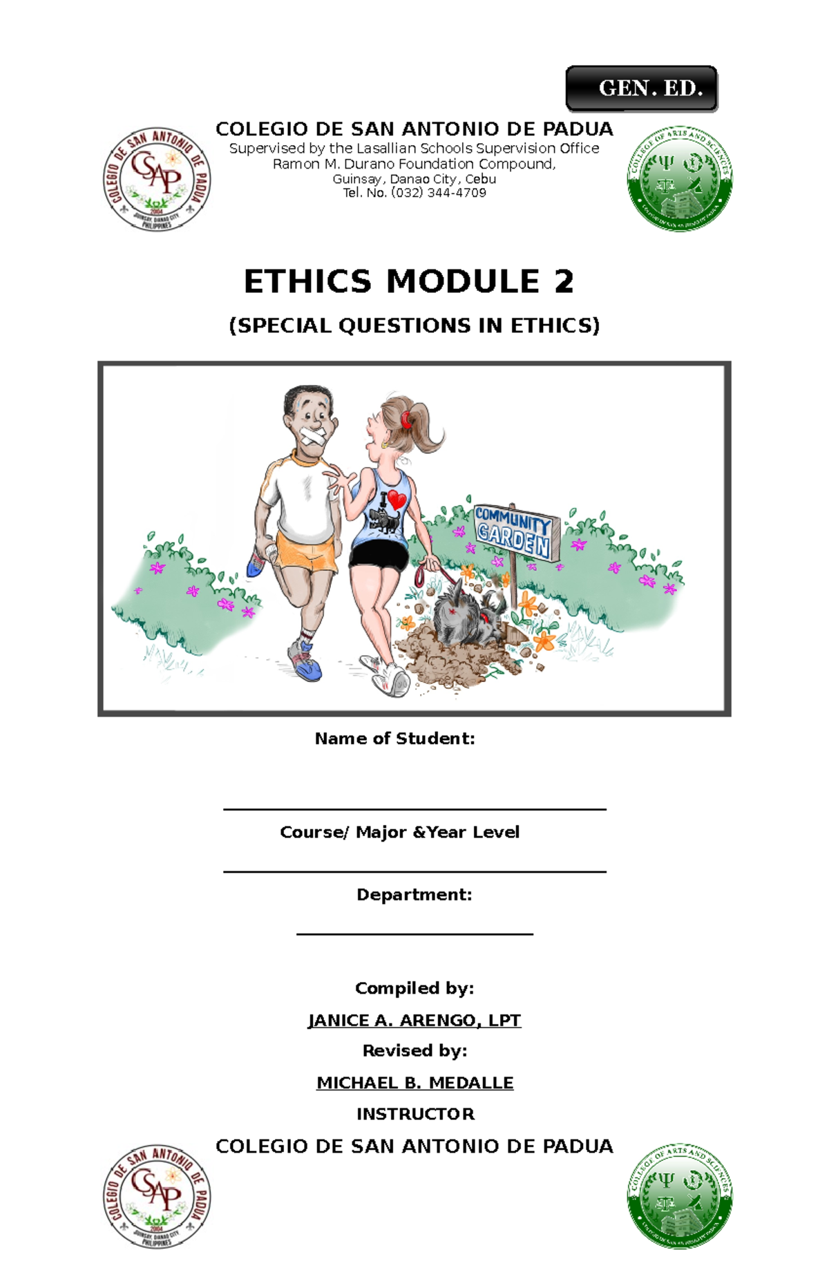 Module 3 Ethics - This subject discuss the dilemma and happiness ...