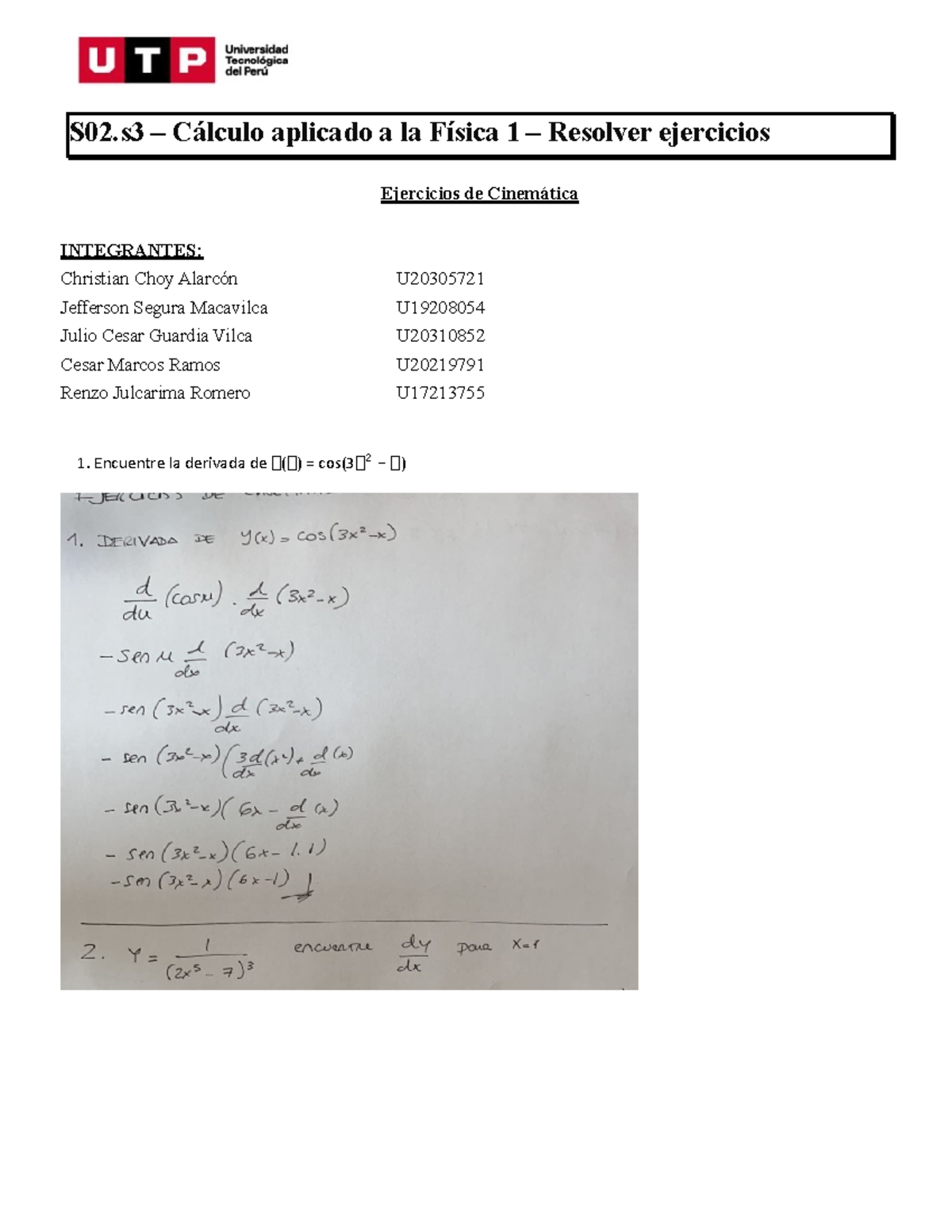 S02.s3 - Resolver ejercicios Grupo 3 - S02 – Cálculo aplicado a la Física 1 – Resolver ...