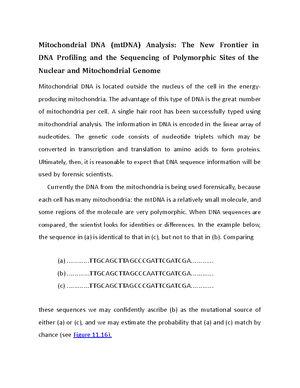 The General Classes of Forensic Genetic Markers, or the Serological ...