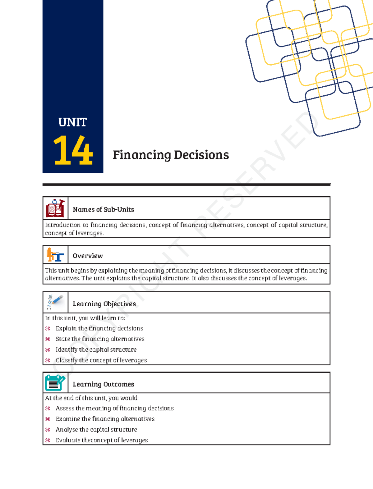 MBA Accounting and Finance 14 - Names of Sub-Units Introduction to ...