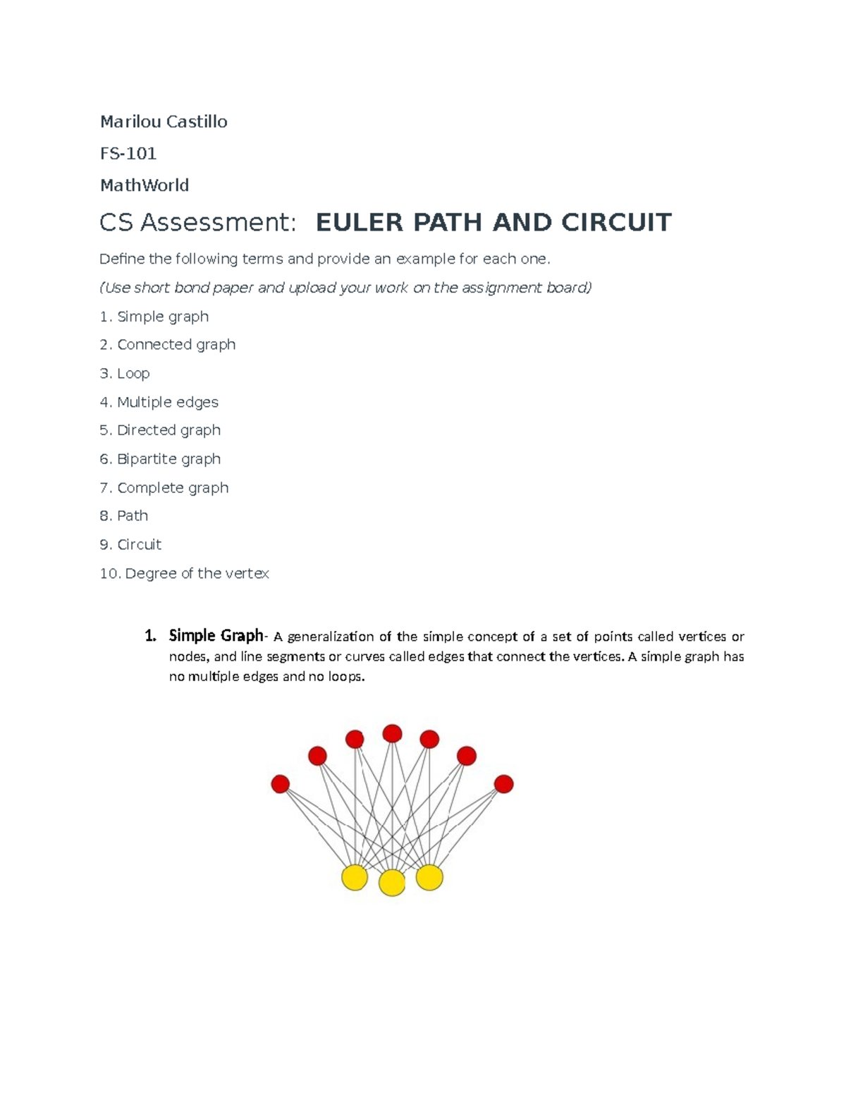 CS Assessment Euler PATH AND Circuit - Marilou Castillo FS- MathWorld ...