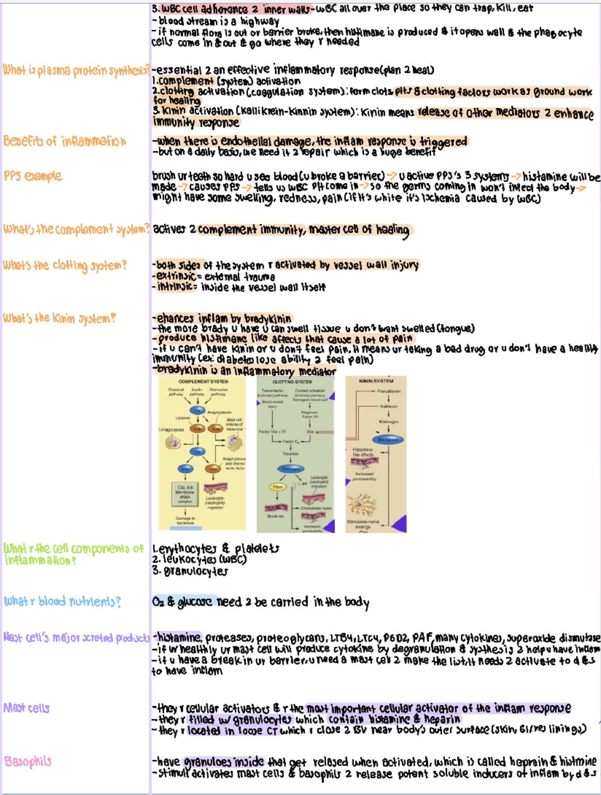 Lecture Notes From Patho Class Nurs 208 Studocu