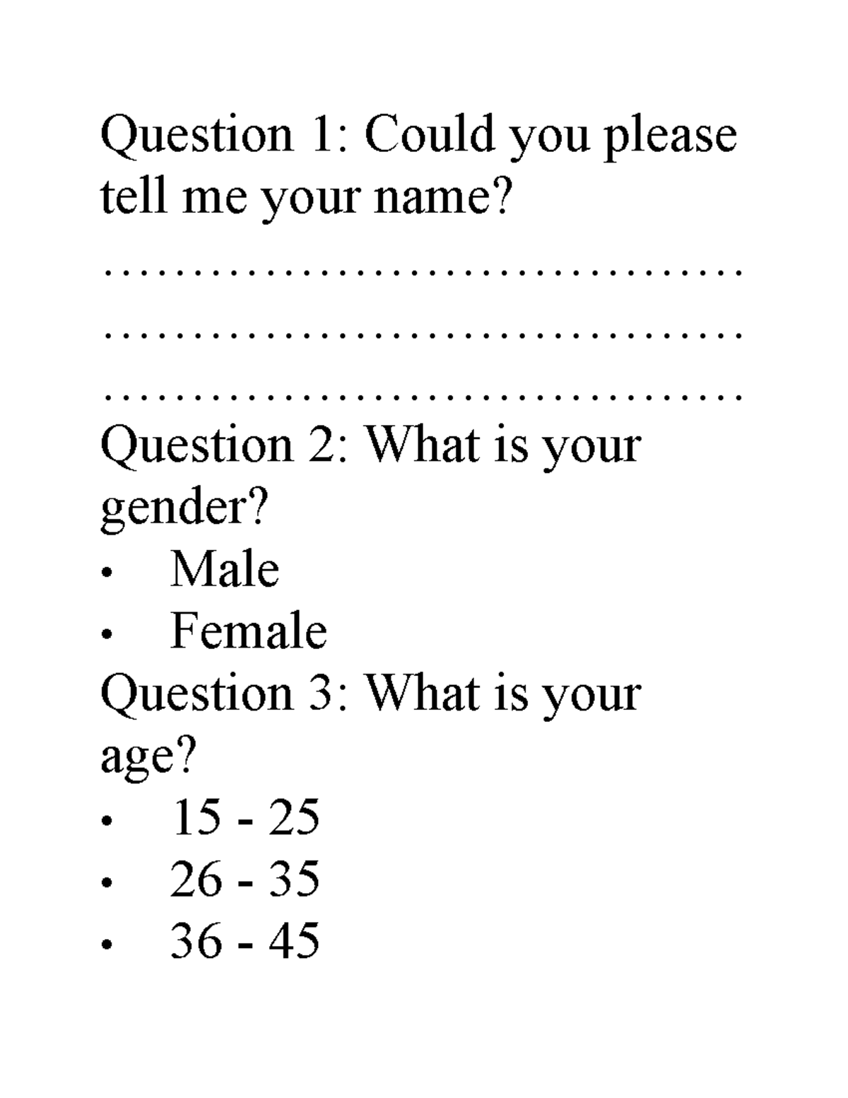 Individual- Assignment-3 - Question 1: Could you please tell me your ...
