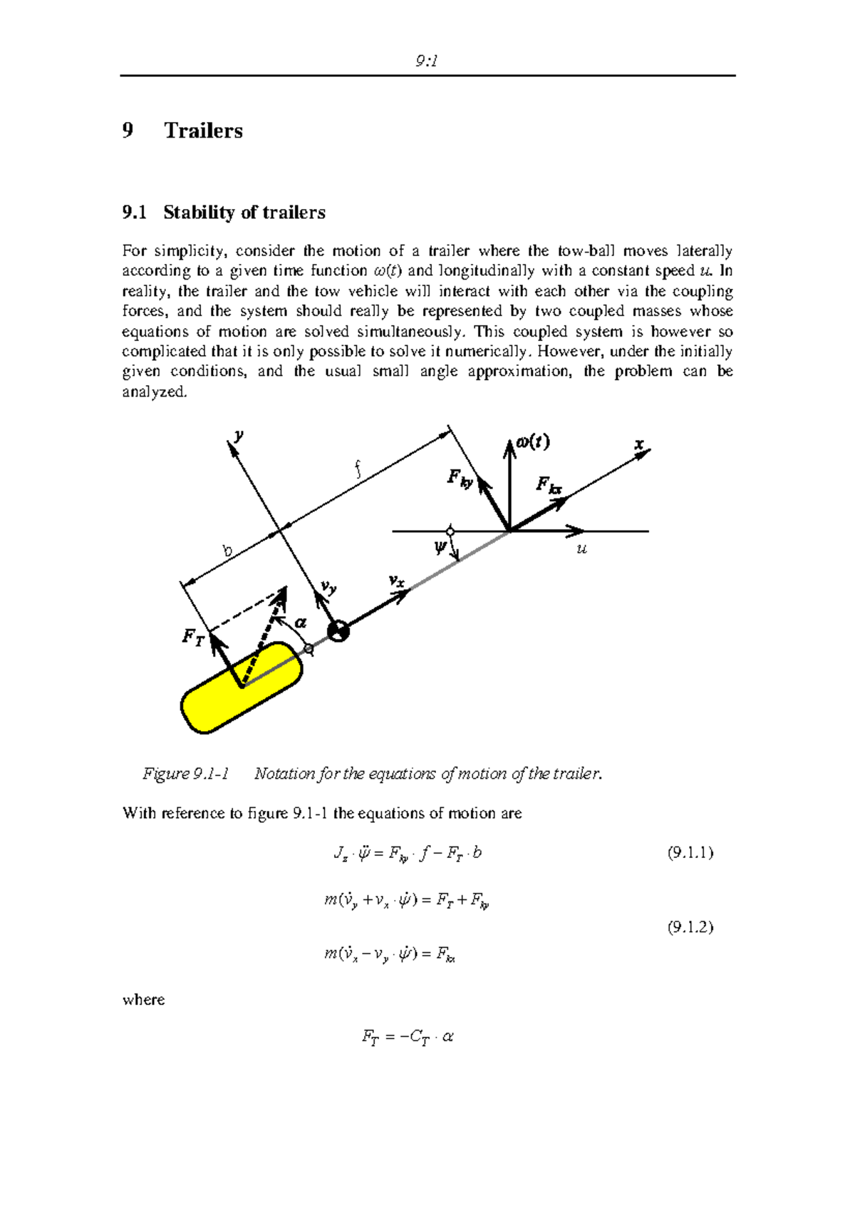 Chapter 9 Trailers - föreläsningsanteckningar 9 - 9 Trailers 9 ...