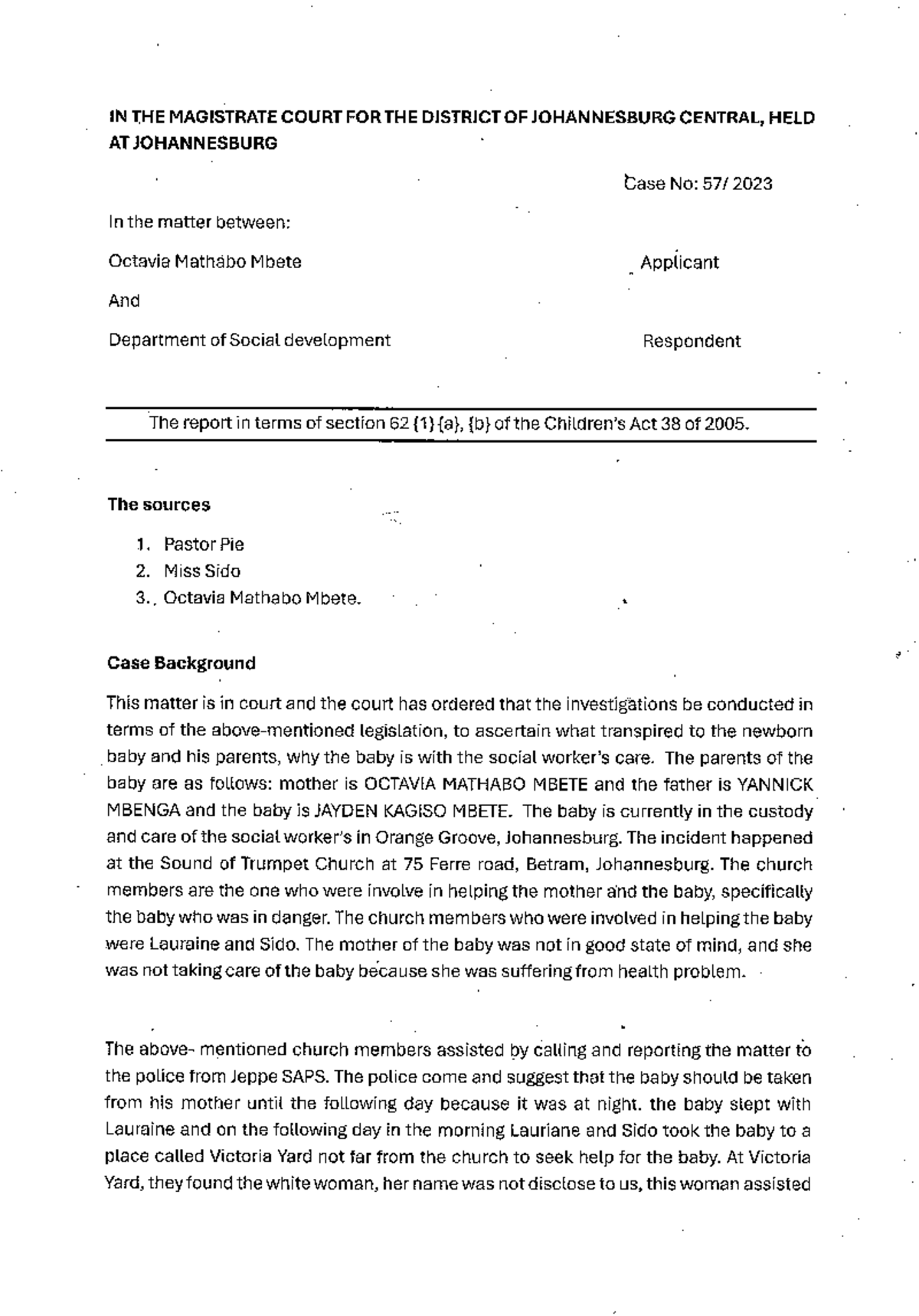 Section 61 Report - LAWS 2014 - Studocu