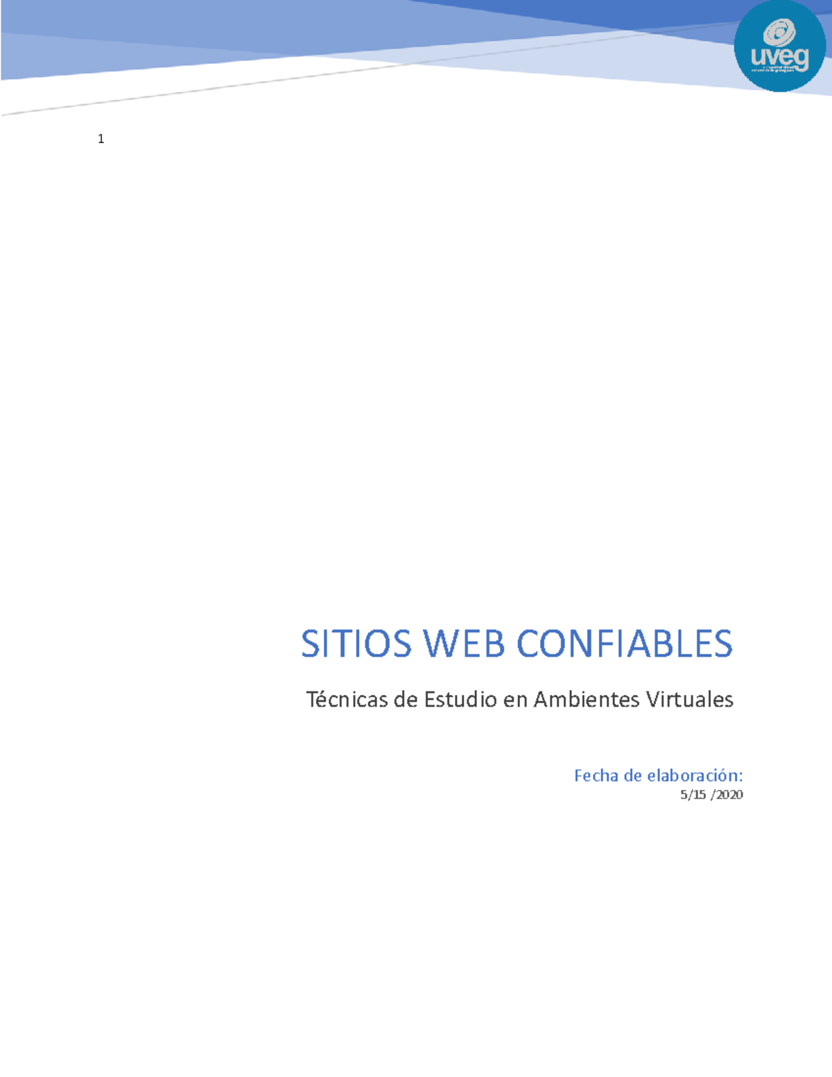 Sitios Confiables Web - Sip - 1 Fecha de elaboración: 5/15 / SITIOS WEB ...