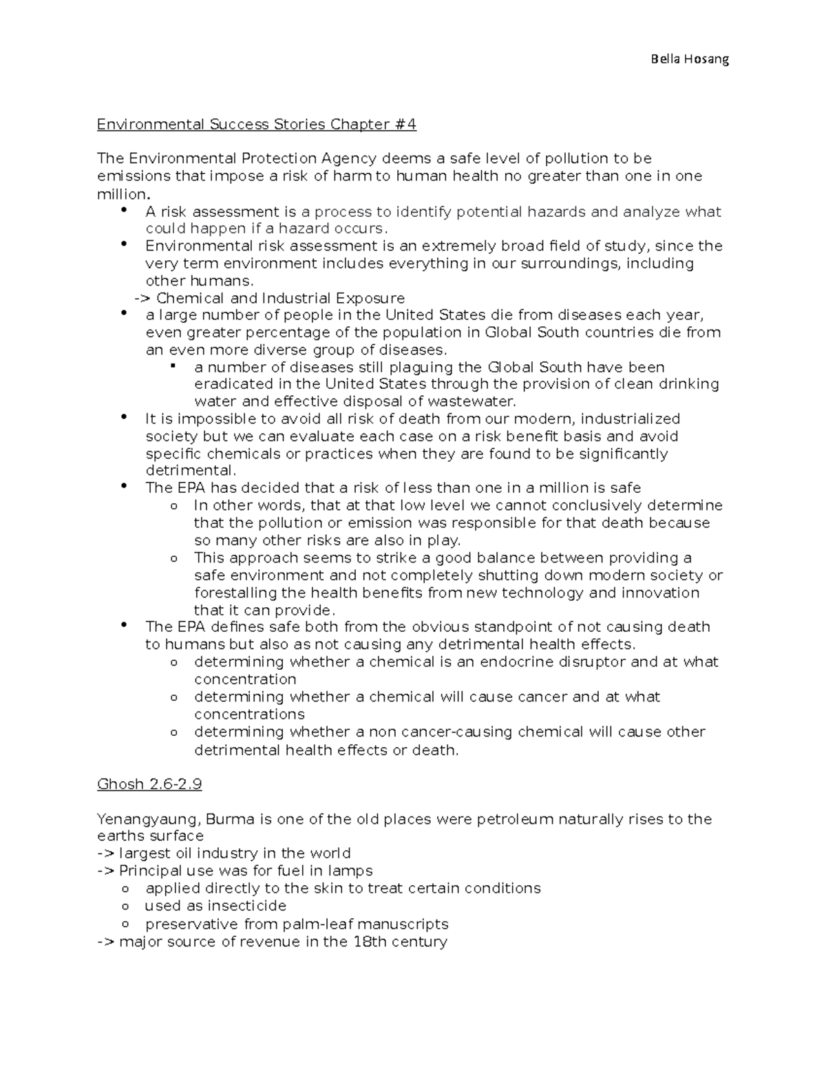 Discussion Points 2-23 - Bella Hosang Environmental Success Stories ...