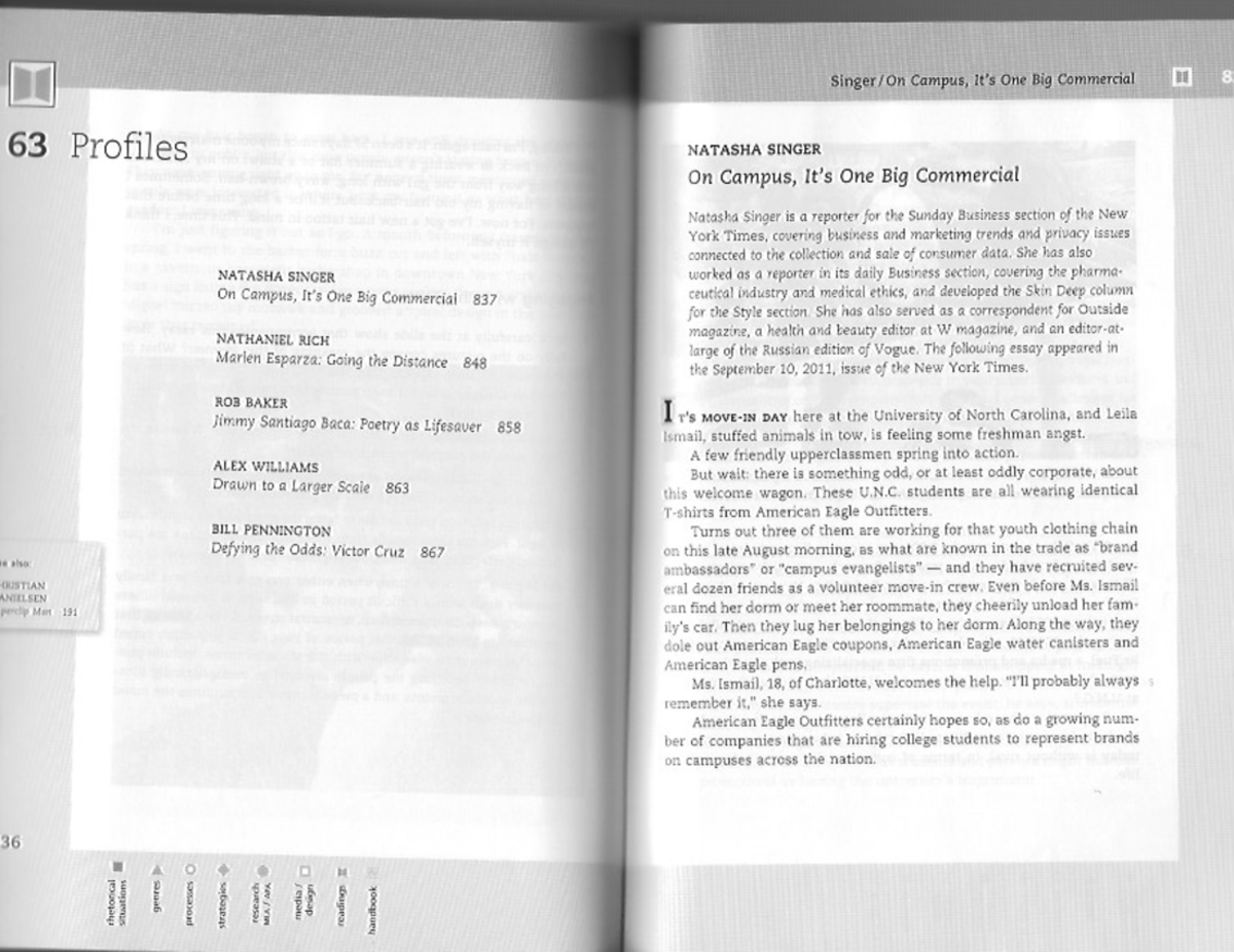 Natasha Singer, On Campus, It's One Big Commercial - Campus, One Big ...