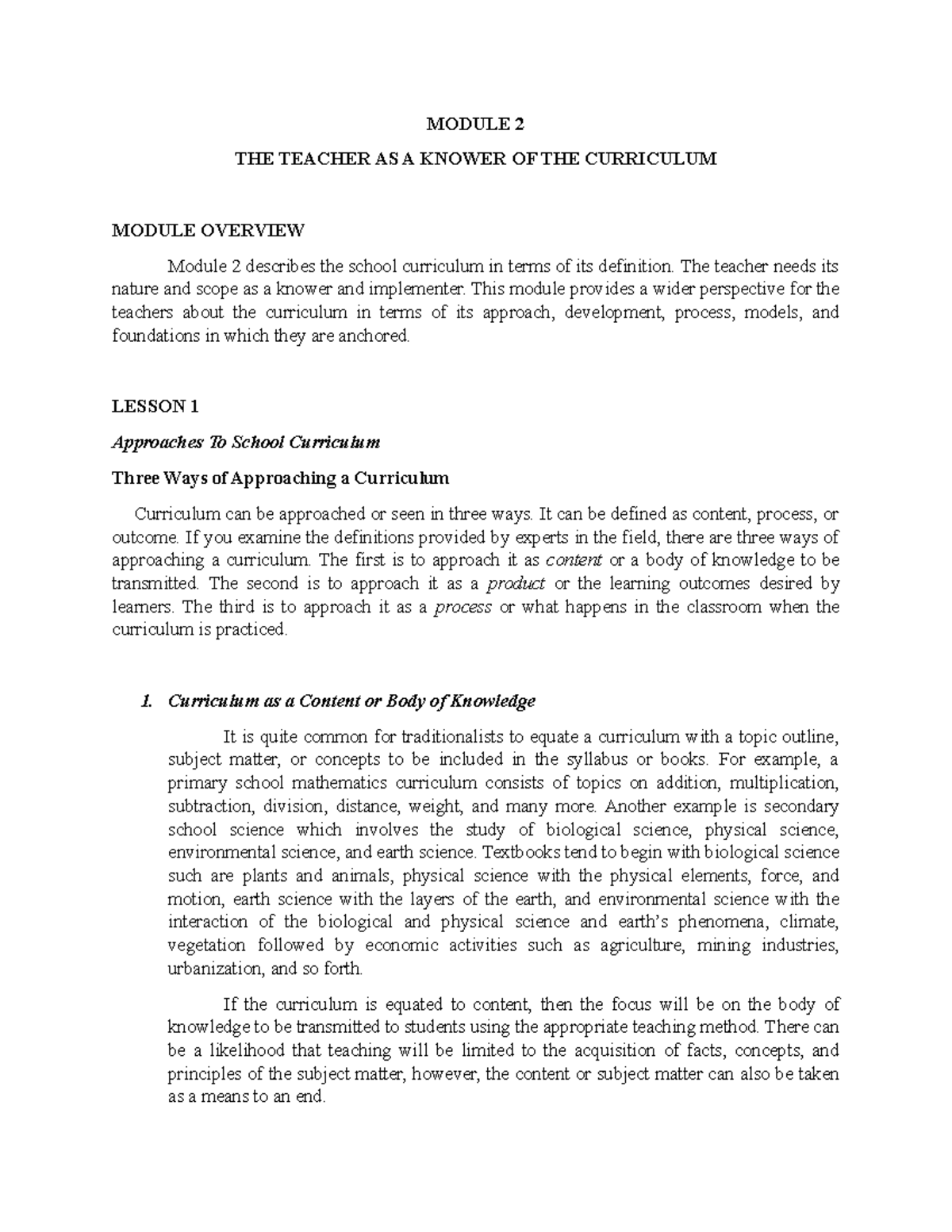 Module 2 Curriculum - awdowpafnpiawnvpiwnvioncwawacw - MODULE 2 THE ...