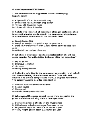 15 item ACLS Drill - nclex - 15 item ACLS Drill To confirm proper ...