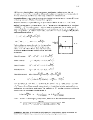 Numerical methods in heat conduction - 5-1 Chapter 5 NUMERICAL METHODS ...