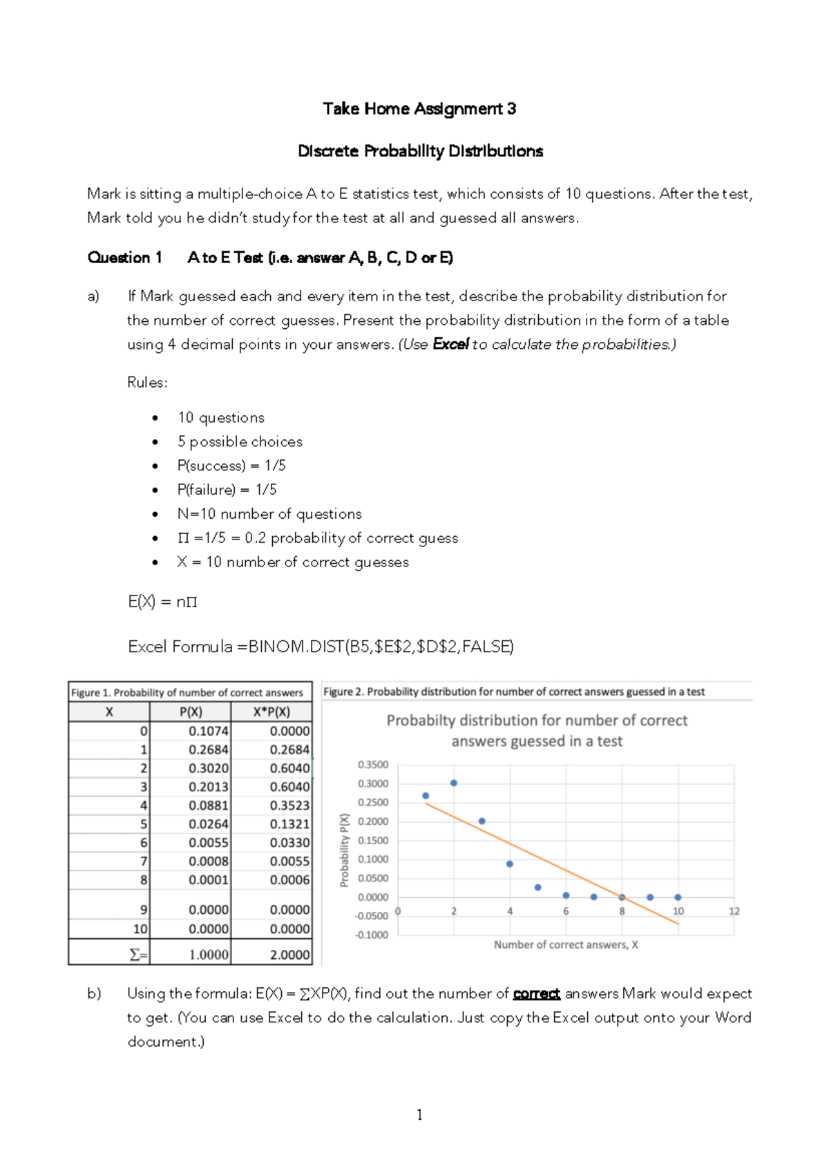 BSB123 THA 3 Discrete Probability Distributions - 1 Take Home ...