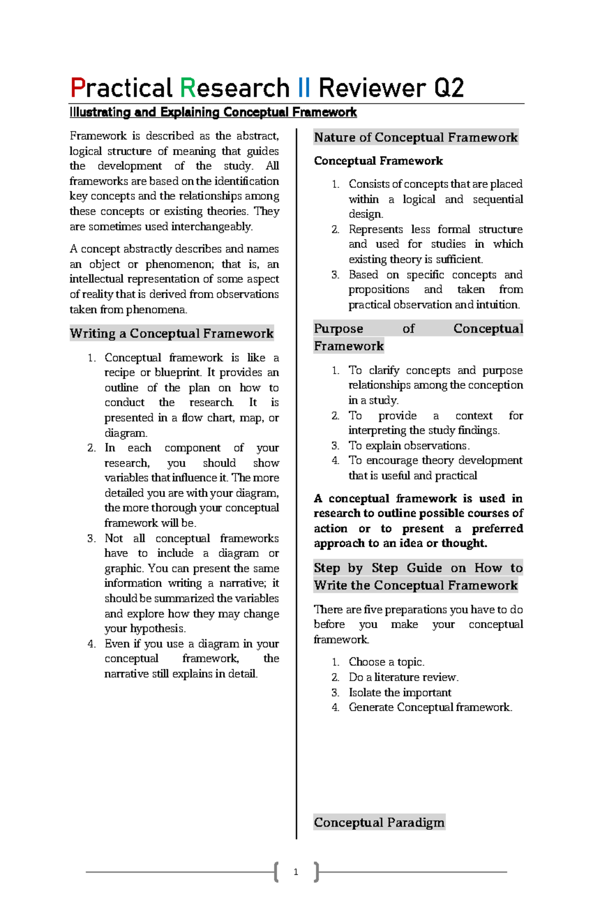 Practical Research II Reviewer Q2 - Practical Research II Reviewer Q ...