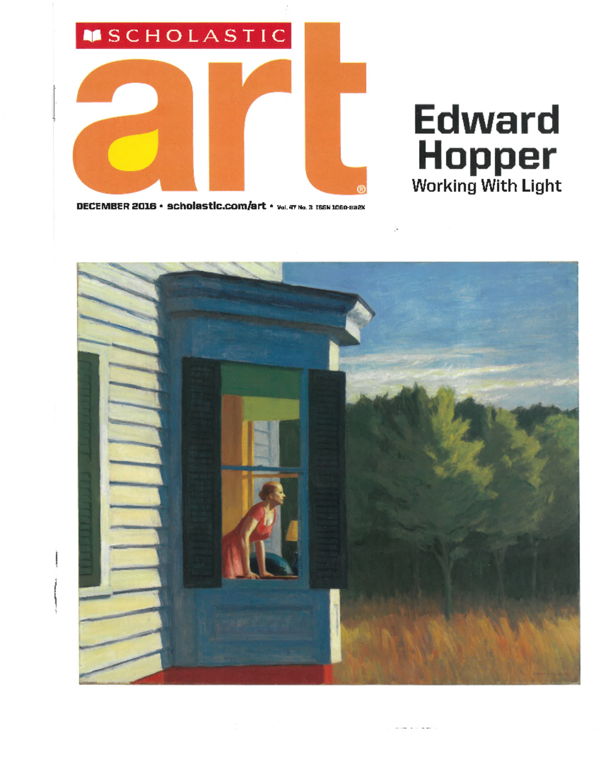 Artist+Reading+-+Edward+Hopper - SCHOLASTIC art Edward Hopper R Working ...