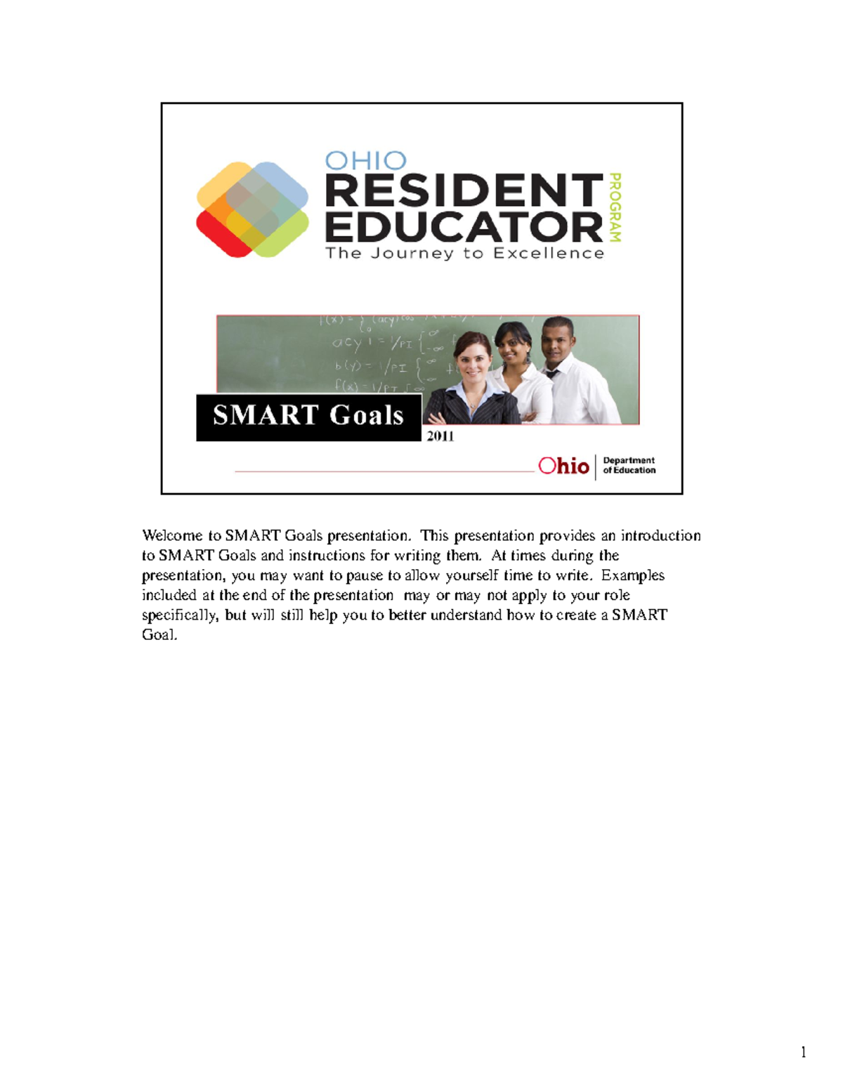 Smart-goals - Smart goals - Welcome to SMART Goals presentation. This ...