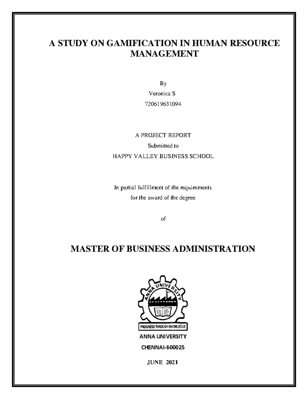 720619631094 Veronica S Gamification in human resource management - A STUDY ON GAMIFICATION IN ...