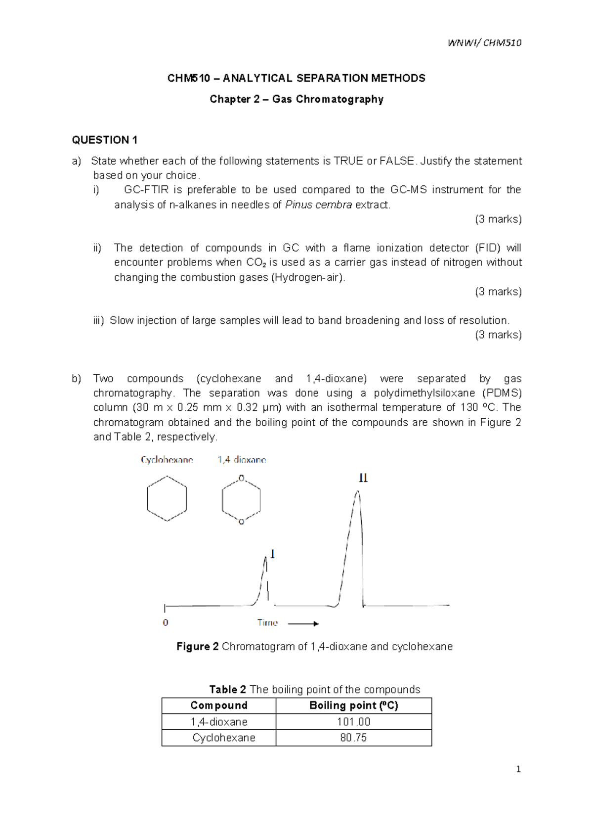 Exercise Chapter 2 - TUTORIAL - WNWI/ CHM 1 CHM510 – ANALYTICAL ...