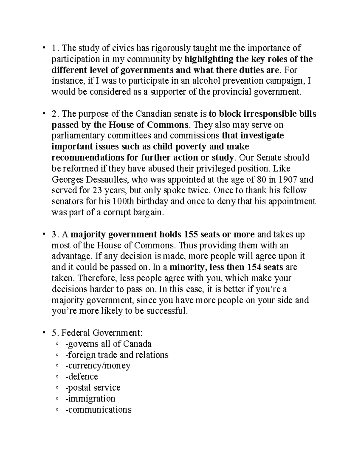 Civics - American Government and Economics notes - The study of civics ...