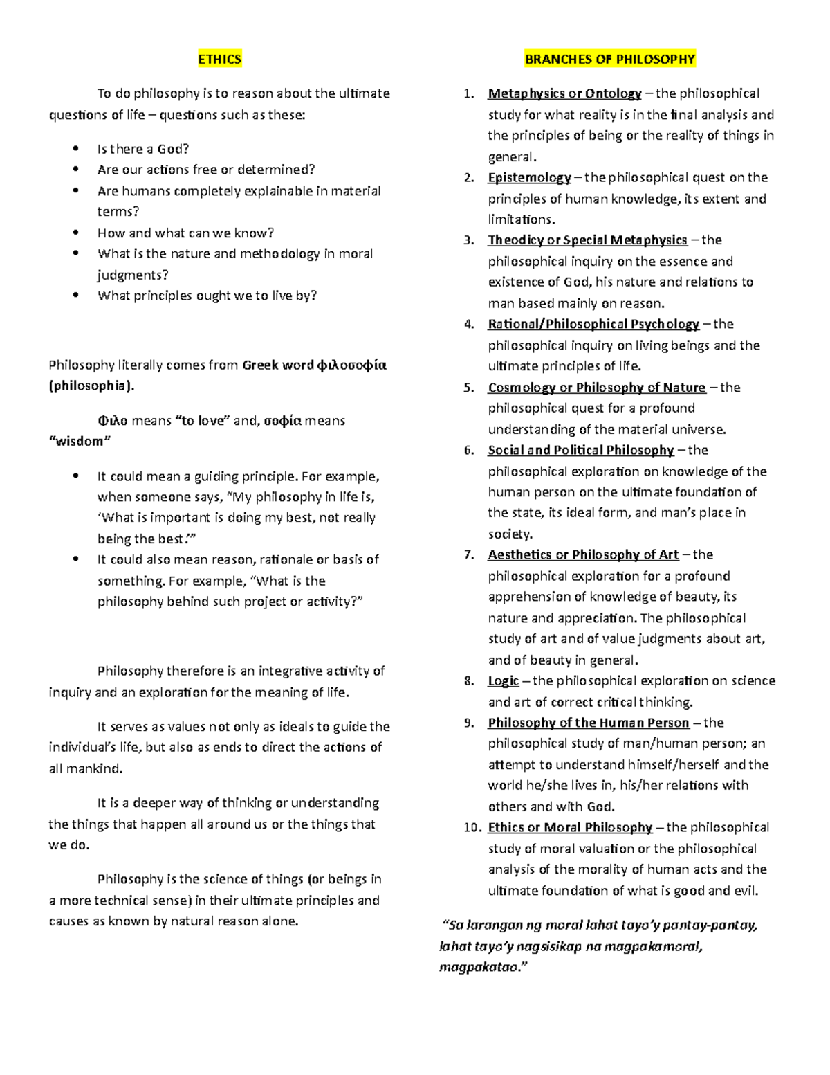 Ethics Reviewer - ETHICS To do philosophy is to reason about the ...