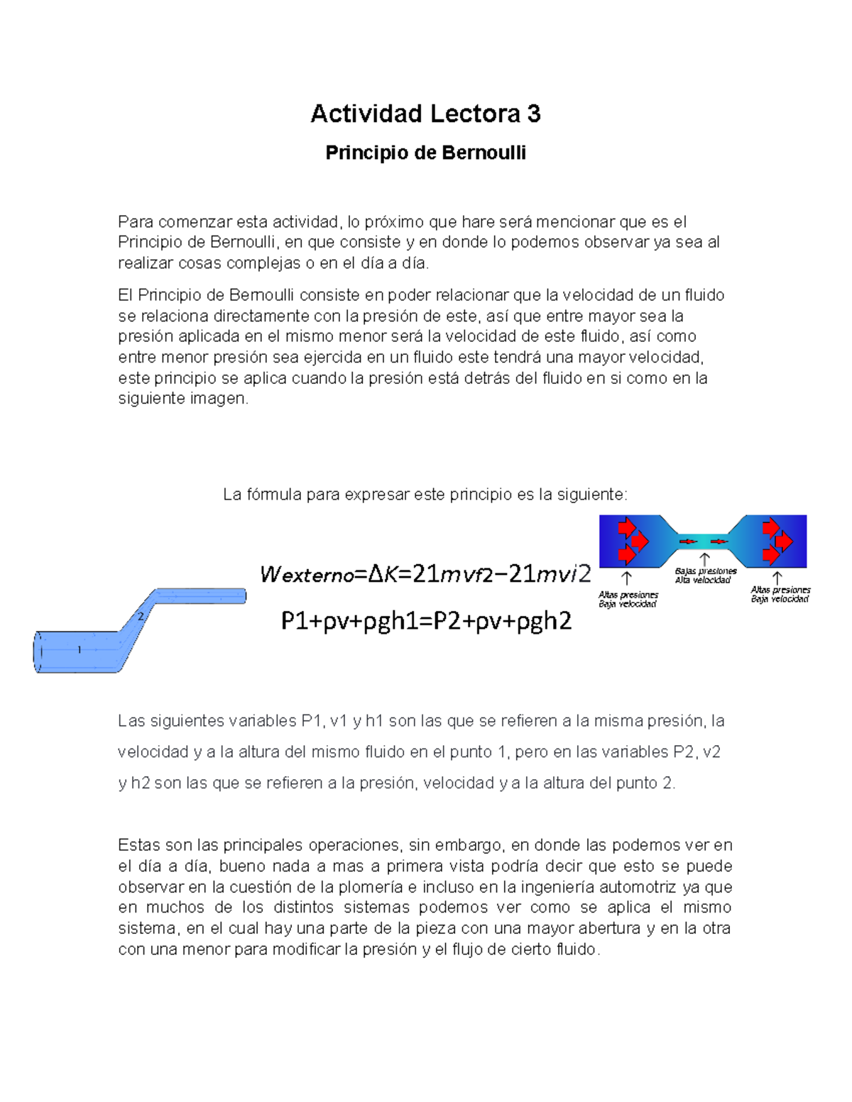 FCR Actividad lectora 3 Fisica II - Actividad Lectora 3 Principio de ...