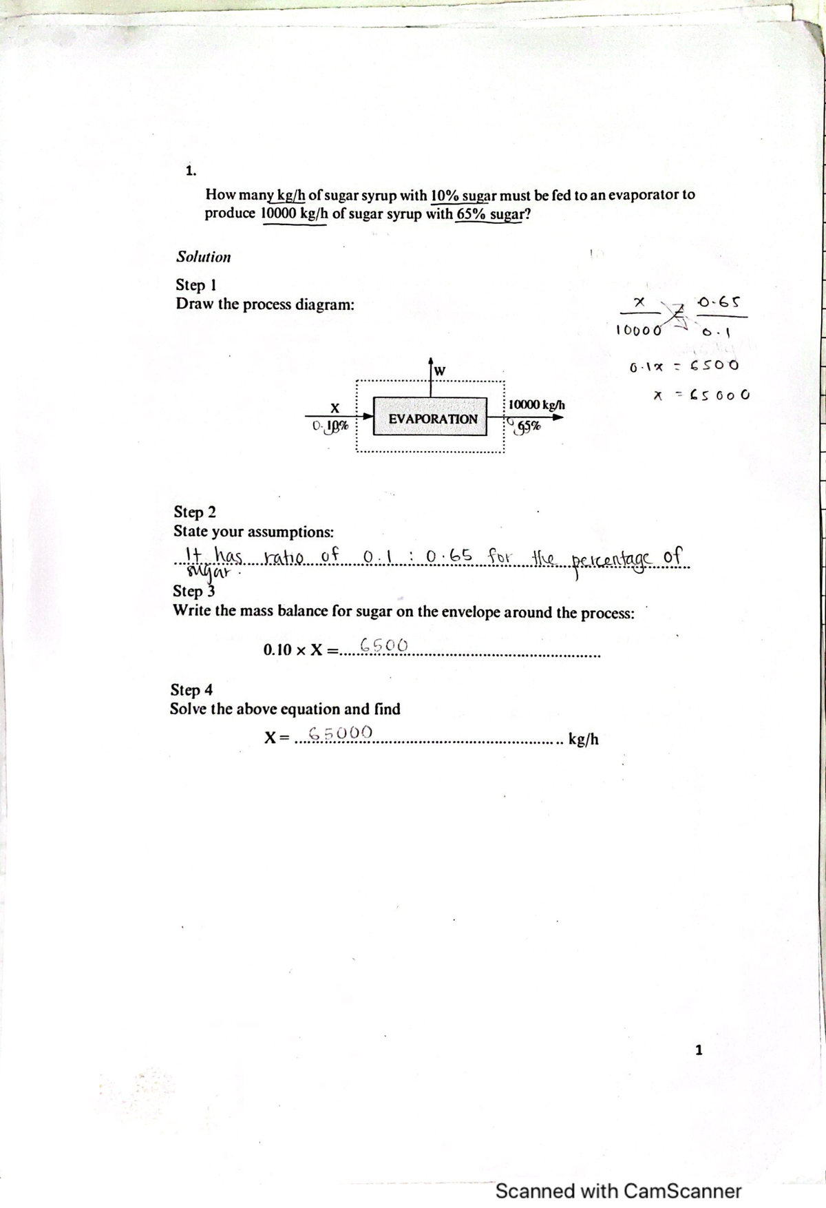 210297 Assignment Material Balance - Food engine - Studocu