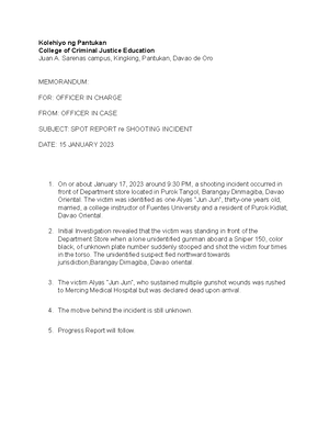 PNP BASIC REPORTS - Kolehiyo ng Pantukan College of Criminal Justice ...