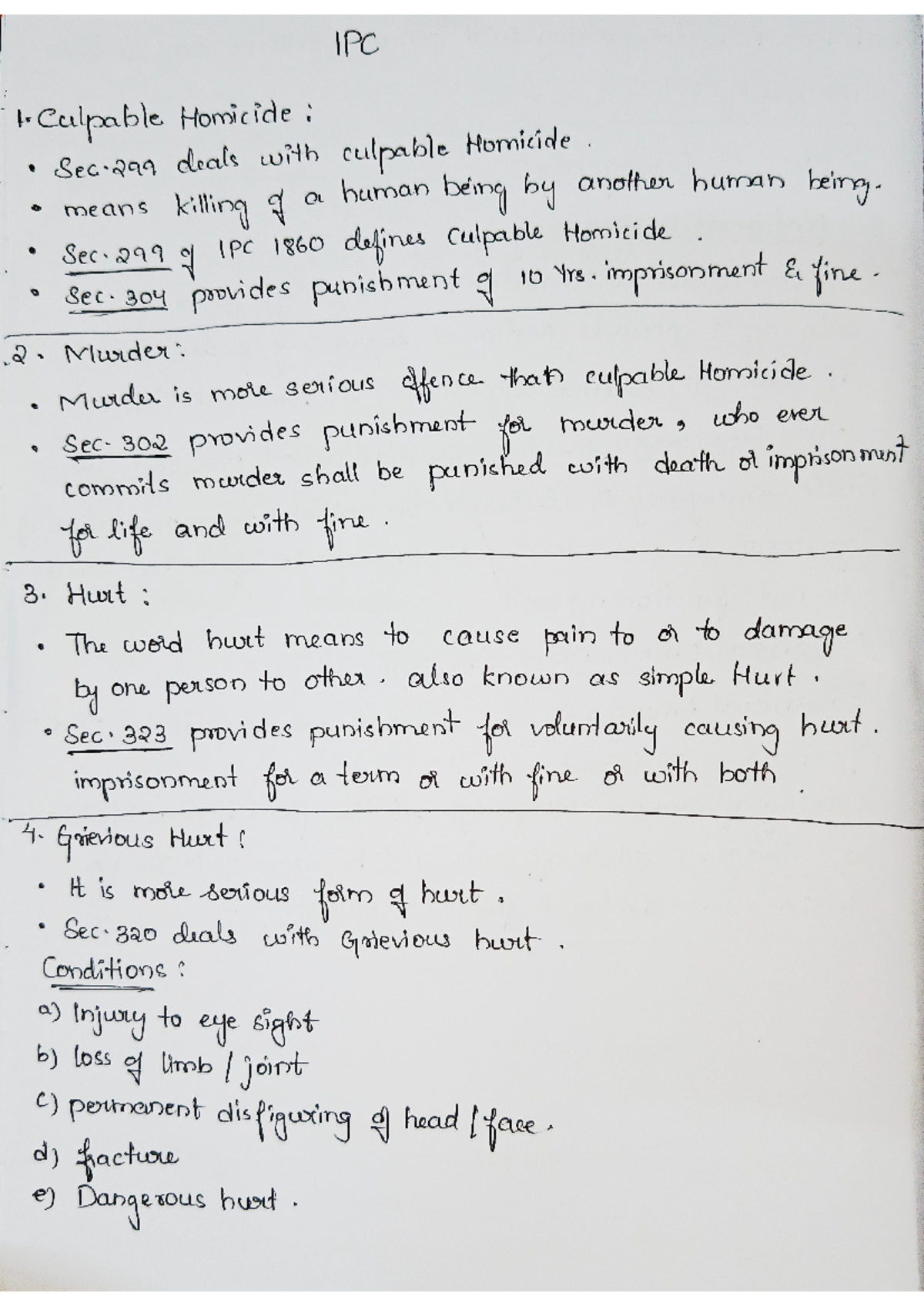 IPC internal - IPC to Culpable Homicide : Sec deals with culpable Homicide means killing of a ...